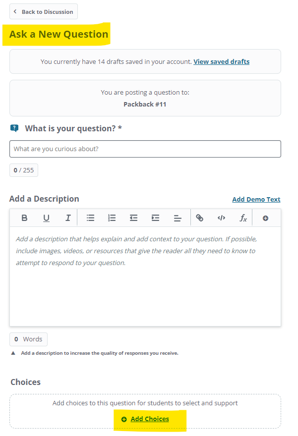 How to Setup and Use Discussion Polls – Packback